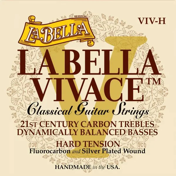 La Bella VIV-H Vivace Fluorocarbon Classical Guitar Strings - Zenith Music