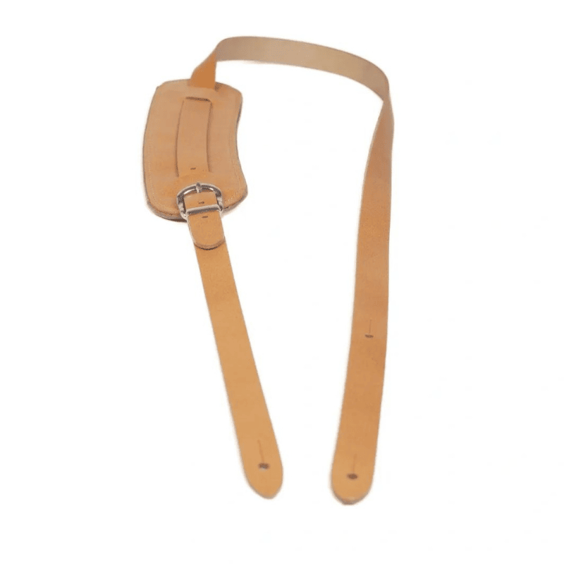 Leathergraft Vintage Shoulder Pad Guitar Strap, Tan - Zenith Music